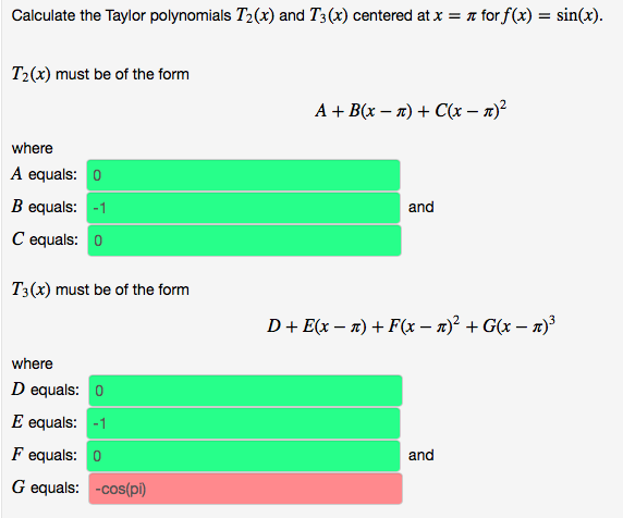 Solved Calculate the Taylor polynomials T2(x) and T3(x) | Chegg.com