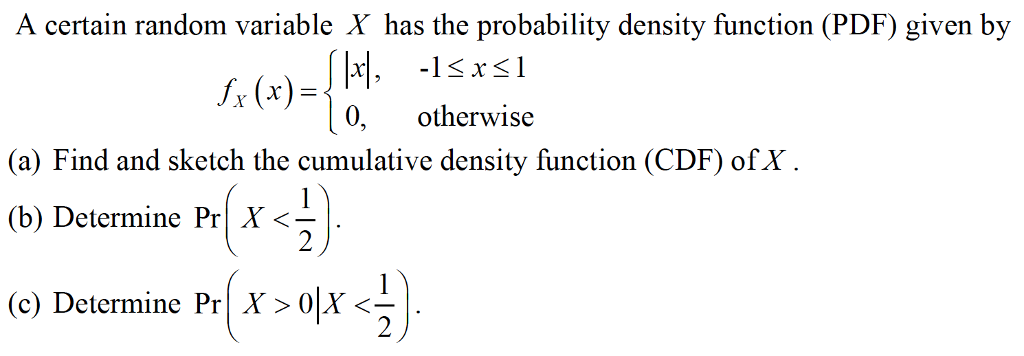 Solved A certain random variable X has the probability | Chegg.com
