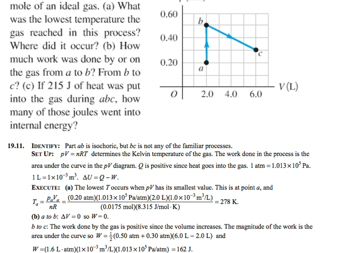 Solved Thermodynamics: Finding work done by a gas on a | Chegg.com