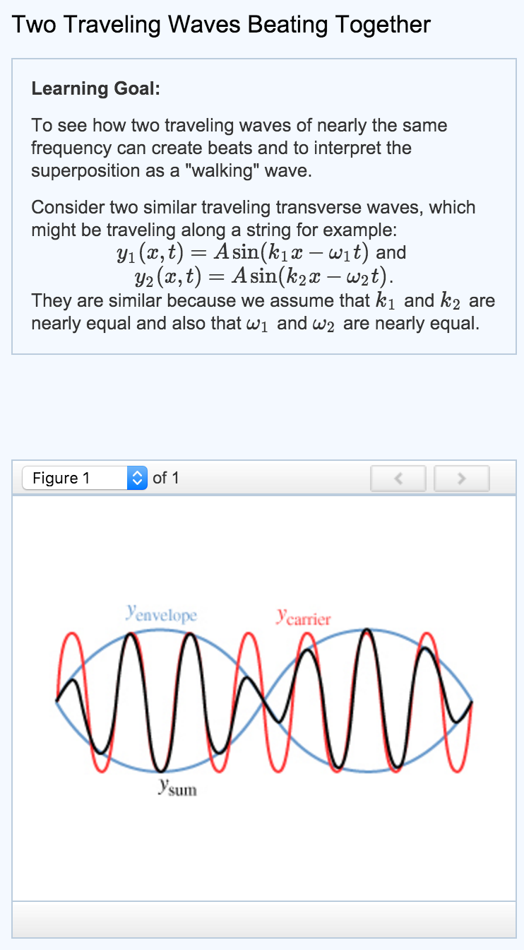 Solved Consider two similar traveling transverse waves, | Chegg.com