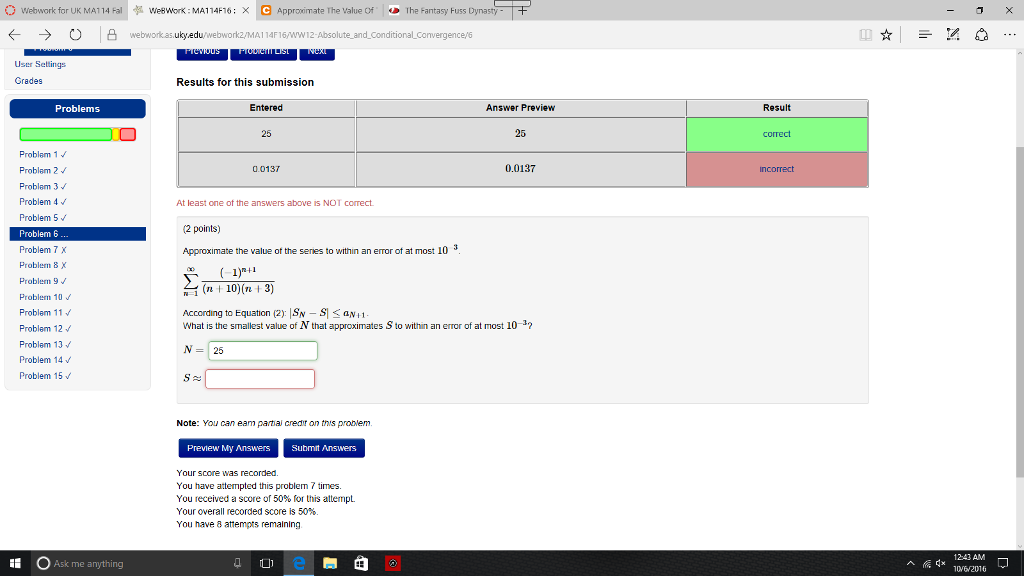 Solved Approximate The Value Of The Series To Within An E