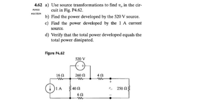 Solved Use source transformations to find v_o in the circuit | Chegg.com