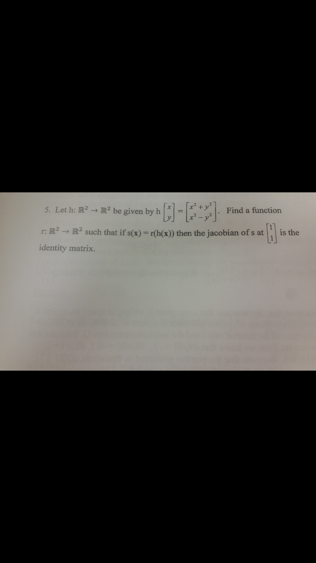 Let h: R^2 rightarrow R^2 be given by h [x y] = [x^2 | Chegg.com