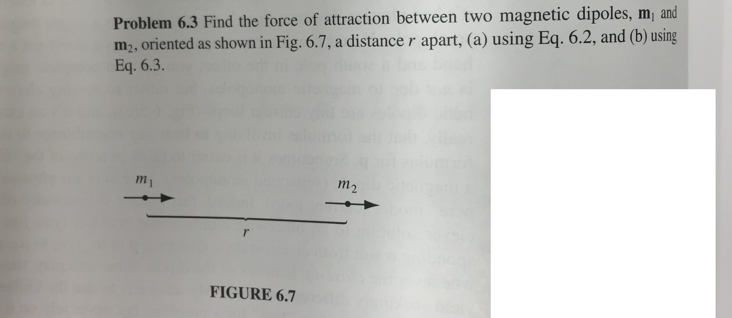 Find the force of attraction between two magnetic | Chegg.com