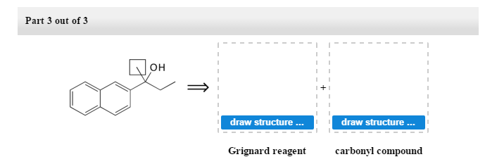 Solved Part 3 out of 3 OH draw structure draw structure | Chegg.com