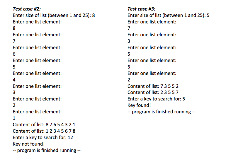 CSE31: Project #2-Binary Search Overview You may | Chegg.com