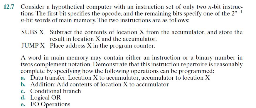 Solved Consider a hypothetical computer with an instruction | Chegg.com