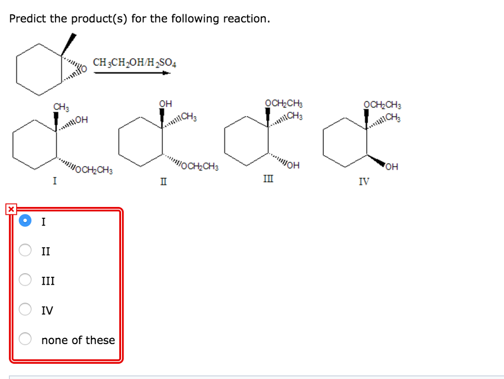 Solved Predict the product(s) for the following reaction. CH | Chegg.com
