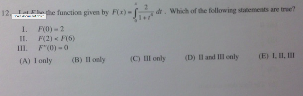 Solved Let F be the function given by F(x) = integral^x_0 | Chegg.com