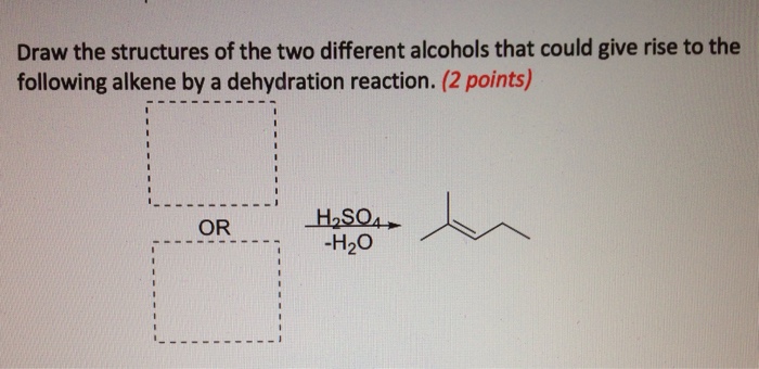 Solved Draw the structures of the two different alcohols | Chegg.com