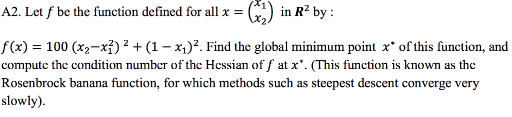 Solved Let f be the function defined for all x = (x_1 x_2) | Chegg.com