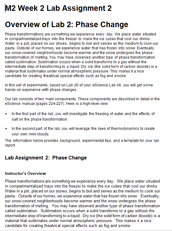 2 Week 2 Lab Assignment 2 Overview of Lab 2: Phase | Chegg.com