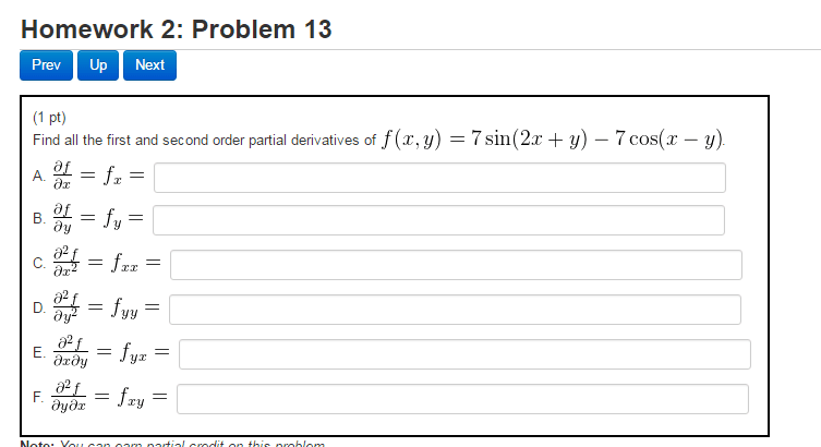 Solved Find all the first and second order partial | Chegg.com