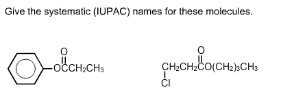 Solved Give the systematic (IUPAC) names for these | Chegg.com
