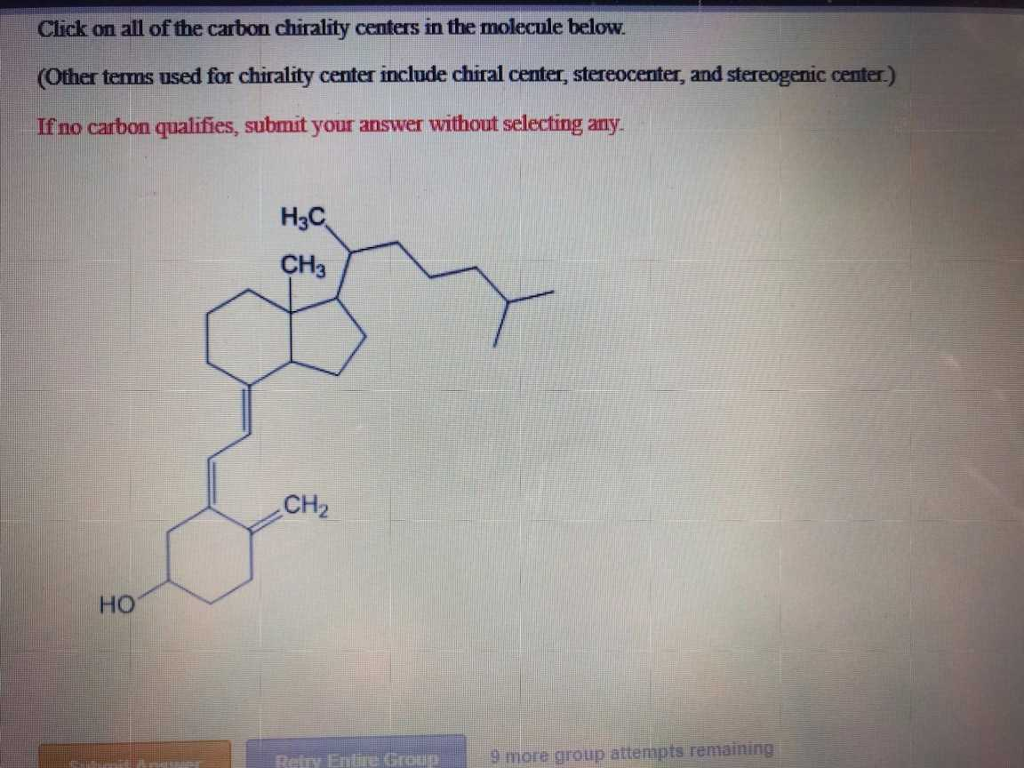 Solved Click on all of the carbon chirality centers in the | Chegg.com