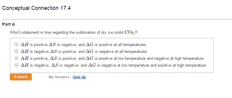 Solved Conceptual Connection 17.4 Part A Which statement is | Chegg.com
