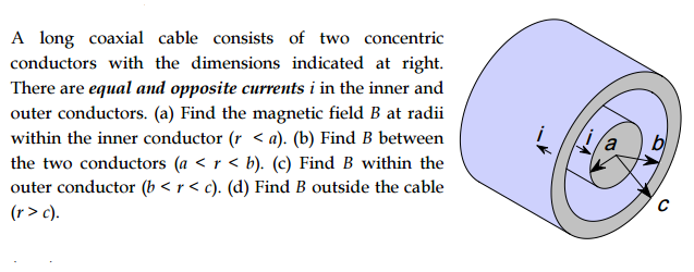 Solved A long coaxial cable consists of two concentric | Chegg.com