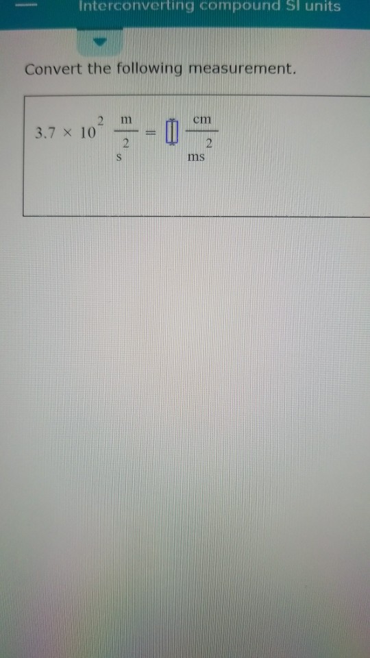 Solved Interconverting compound Sl units Convert the | Chegg.com