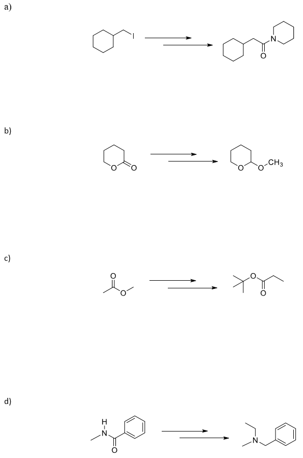 Solved 2. Design concise syntheses for the following | Chegg.com