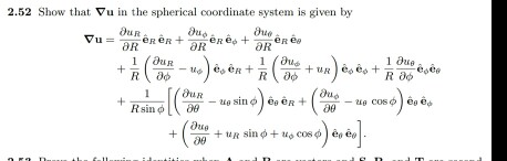 Solved Show that nabla u in the spherical coordinate system | Chegg.com