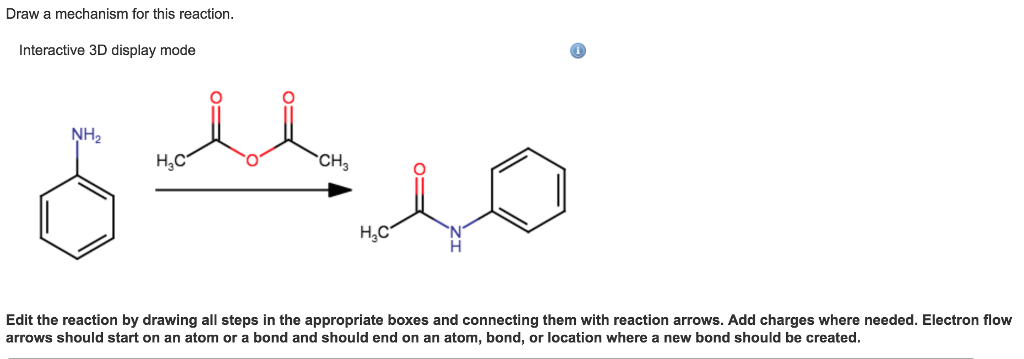 Solved Draw a mechanism for this reaction Interactive 3D | Chegg.com