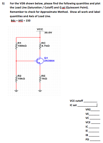 Solved For the VDB shown below, please find the following | Chegg.com