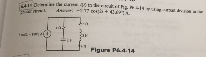 Solved Determine the current i(t) in the circuit of Fig. P6 | Chegg.com