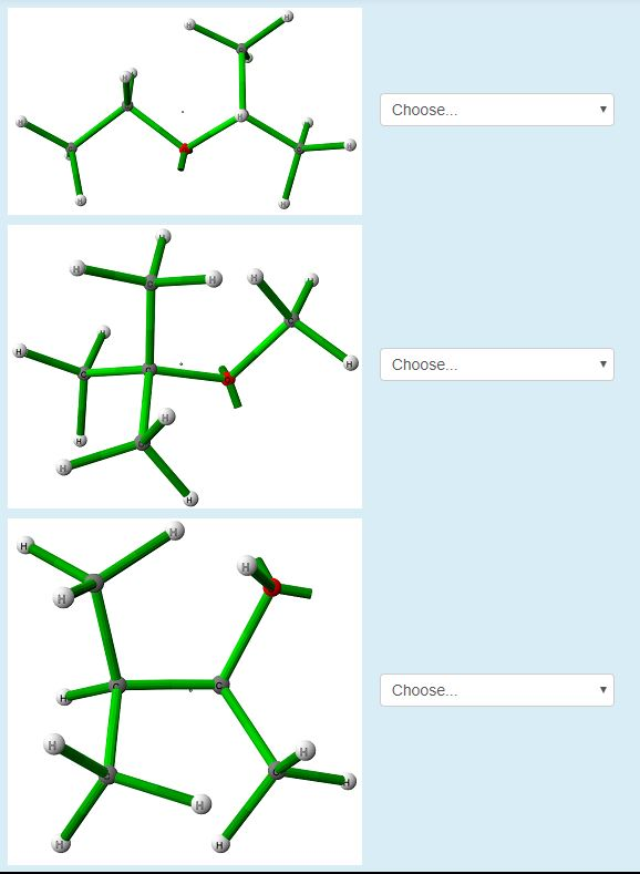 Solved Match each isomer of CH12 to it name レ Choose Choose. | Chegg.com