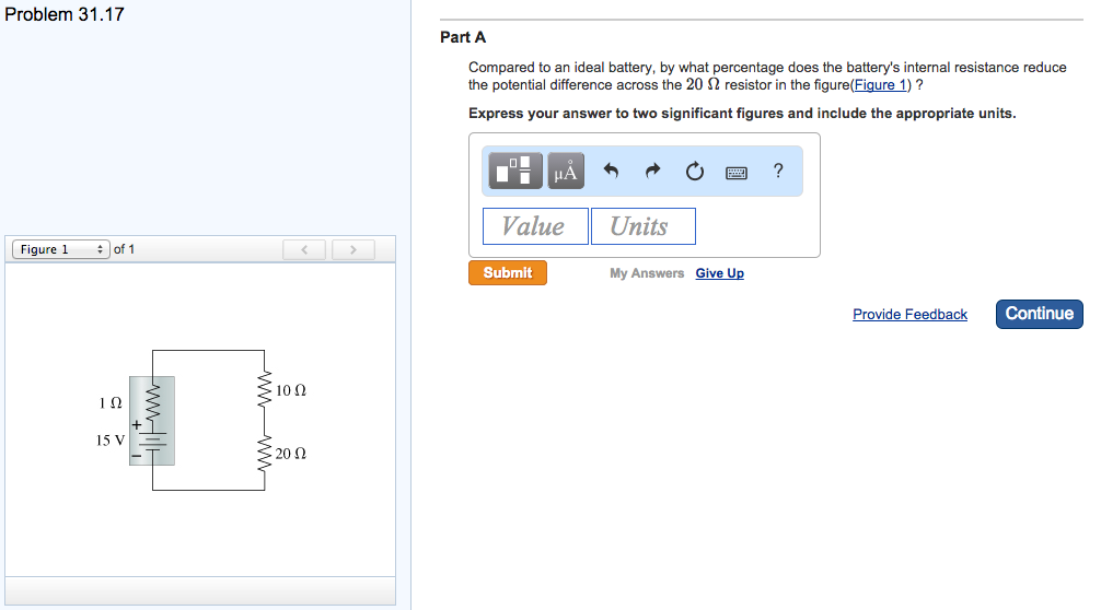 Solved Problem 31.17 Part A Compared to an ideal battery, by | Chegg.com Solved Problem 31.17 Part A Compared to an ideal battery, by | Chegg.com