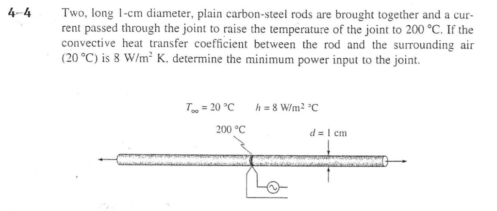 Solved Two, long 1-cm diameter, plain carbon-steel rods are | Chegg.com