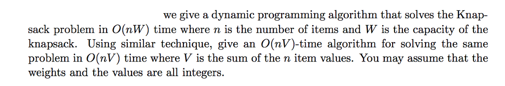 Solved We Give A Dynamic Programming Algorithm That Solves 3681