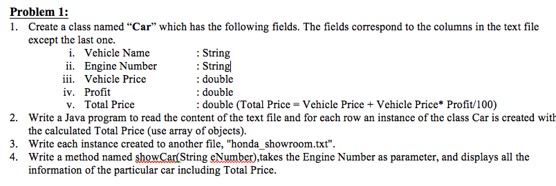Solved Problem 1 Create A Class Named Car Which Has The