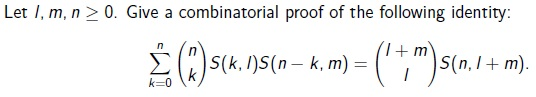 Solved Let n 2. Give a combinatorial proof that S(n, n -2) | Chegg.com