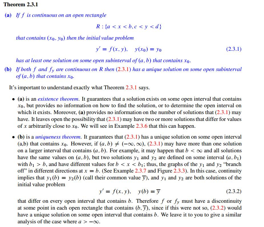 Solved In Exercises 1-13 find all (x_0, y_0) for which | Chegg.com