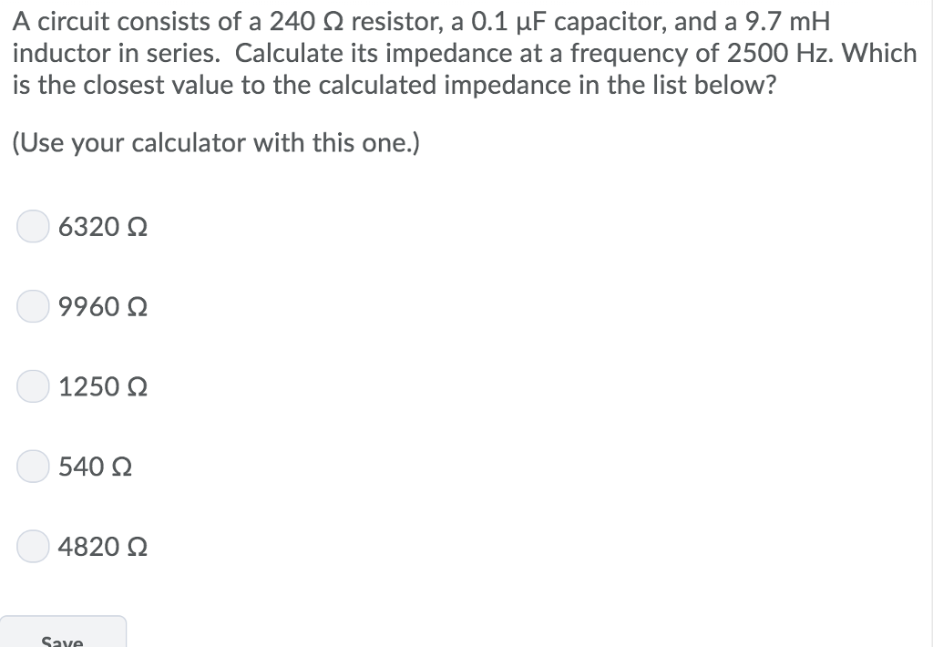 Solved A circuit consists of a 240 Ω resistor, a 0.1 μF | Chegg.com