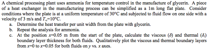 Solved A chemical processing plant uses ammonia for | Chegg.com