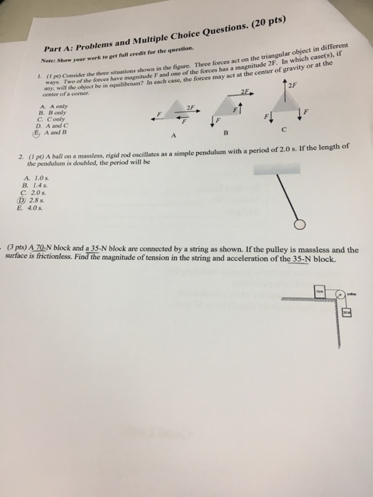 Solved Consider the three situations shown in the figure. | Chegg.com