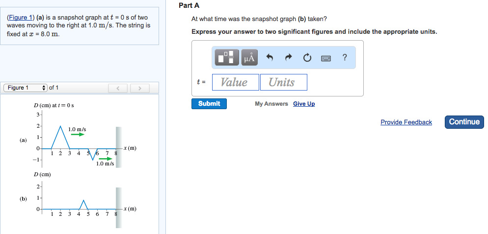 Solved (Figure 1) (a) is a snapshot graph at t = 0 s of two | Chegg.com
