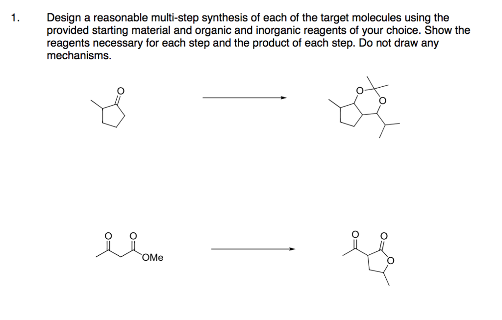 Solved Design a reasonable multi-step synthesis of each of | Chegg.com