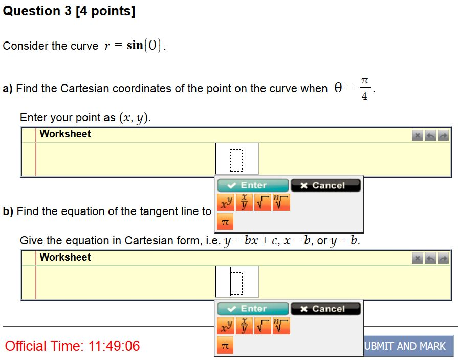 Solved Consider the curve r = sin(theta). Find the | Chegg.com
