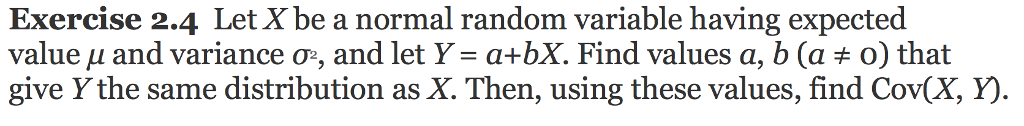 Solved Exercise 24 Let Xbe A Normal Random Variable Having
