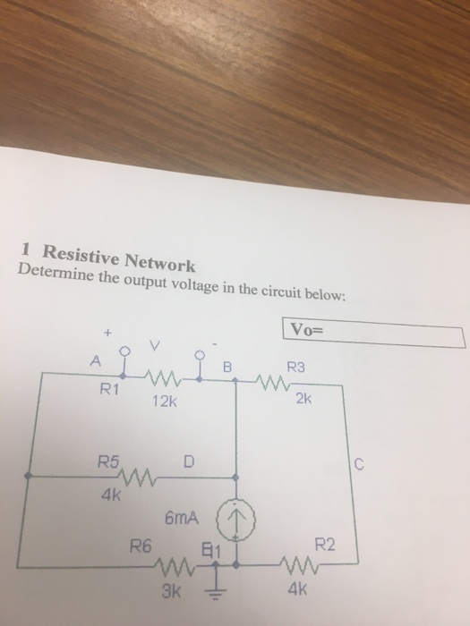 Solved Determine the output voltage in the circuit below: | Chegg.com Solved Determine the output voltage in the circuit below: | Chegg.com