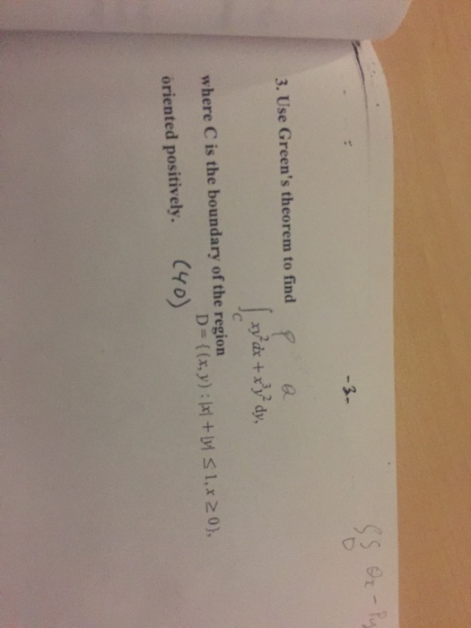 Solved Use Green's theorem to find integral_C xy^2 dx + x^3 | Chegg.com