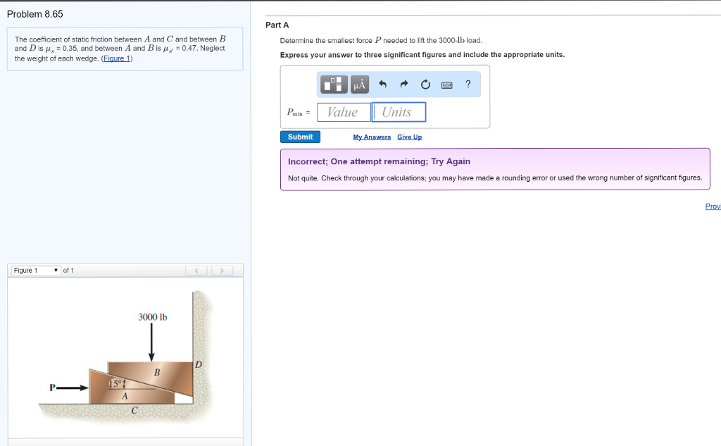 Solved: The Coefficient Of Static Friction Between A And C... | Chegg.com