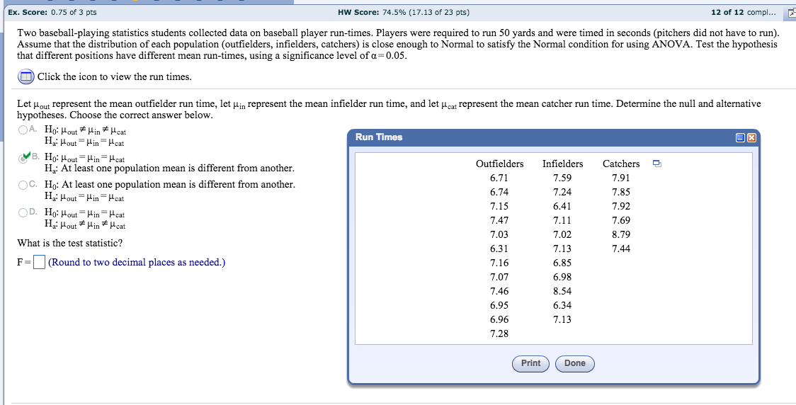 Solved Two baseball-playing statistics students collected | Chegg.com