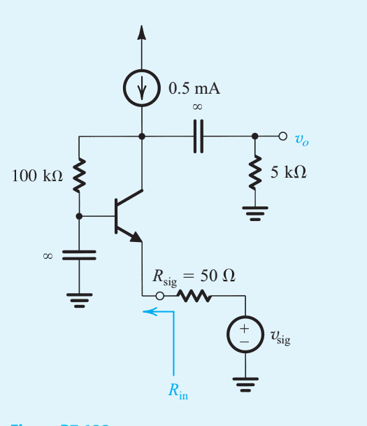 Solved For the circuit in Figure, find the input resistance | Chegg.com