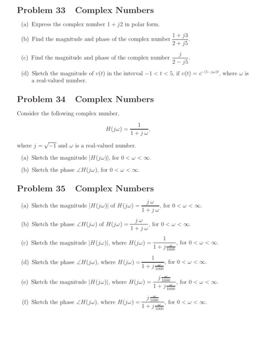 Solved Express the complex number 1 + j2 in polar form. | Chegg.com