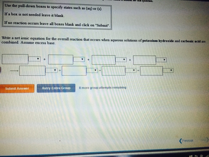Solved Write a net ionic equation for the overall reaction | Chegg.com