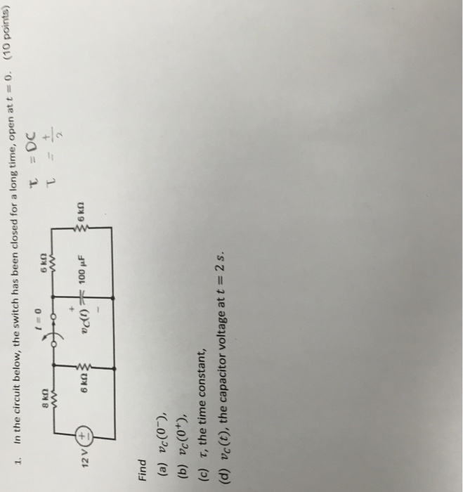 Solved In the circuit below, the switch has been closed for | Chegg.com