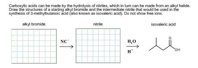 Solved Carboxylic acids can be made by the hydrolysis of | Chegg.com